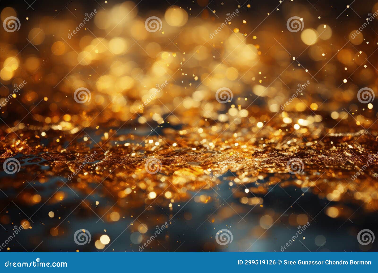 Gold Shine Glitter Background 37, Generative Ai Stock Illustration ...