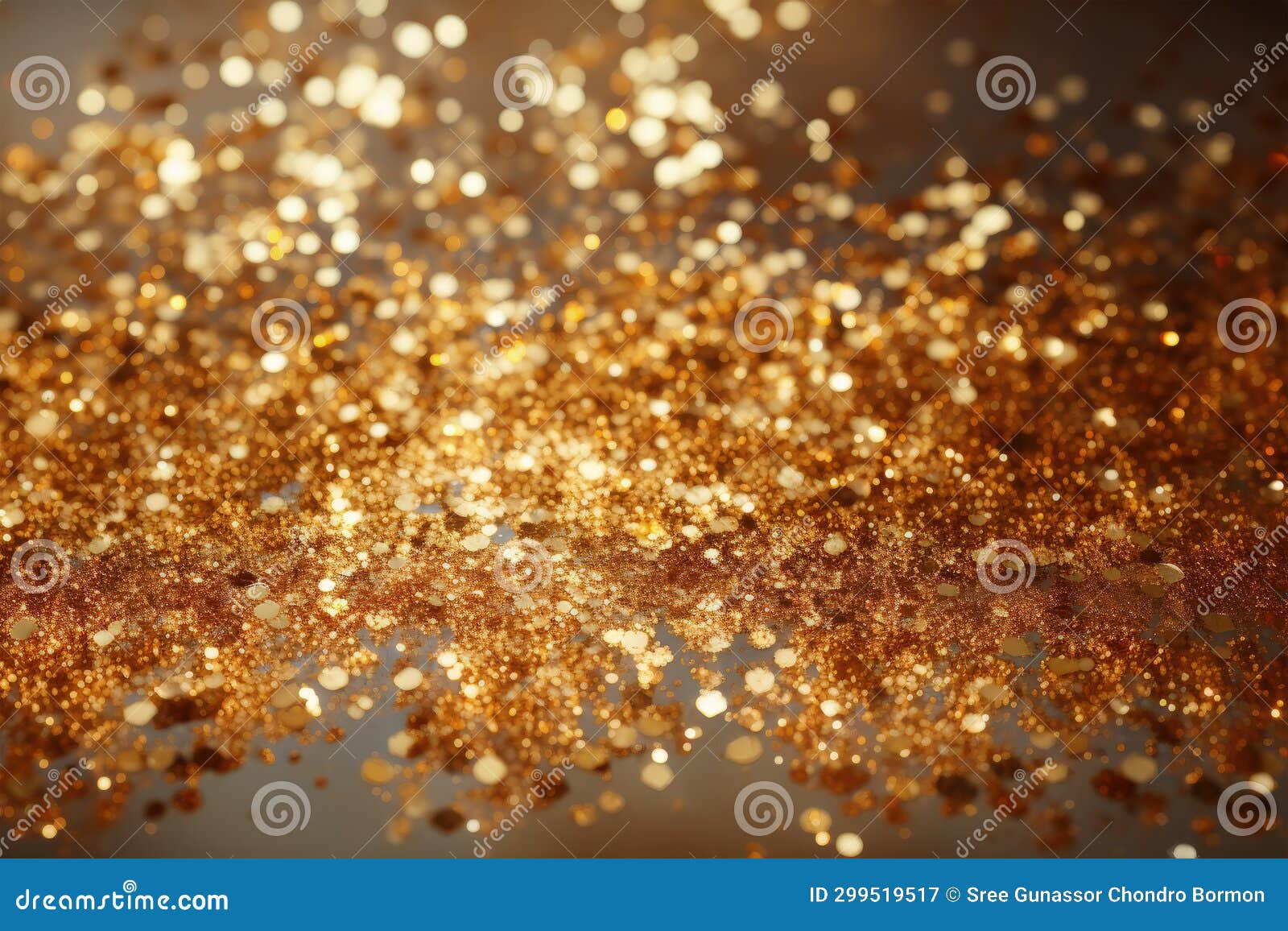 Gold Shine Glitter Background 19, Generative Ai Stock Illustration ...