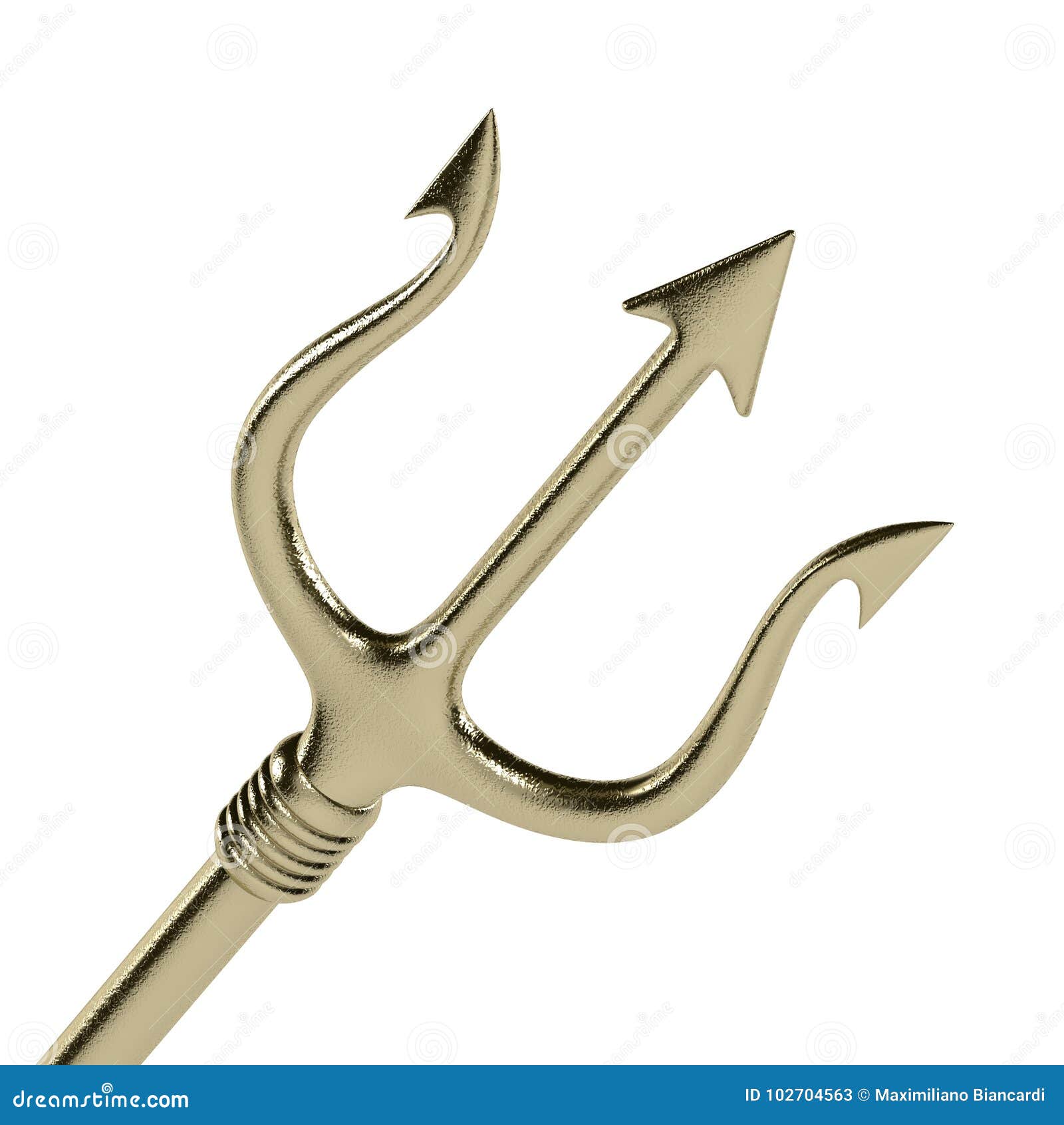 Trident stock illustration. Illustration of single, devil - 102704563