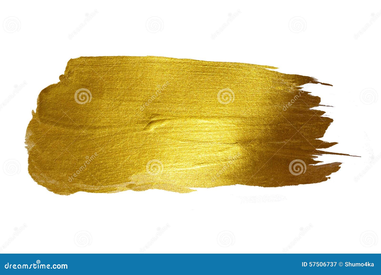 Gold Shining Paint Stain Hand Drawn Illustration Stock Image - Image of ...