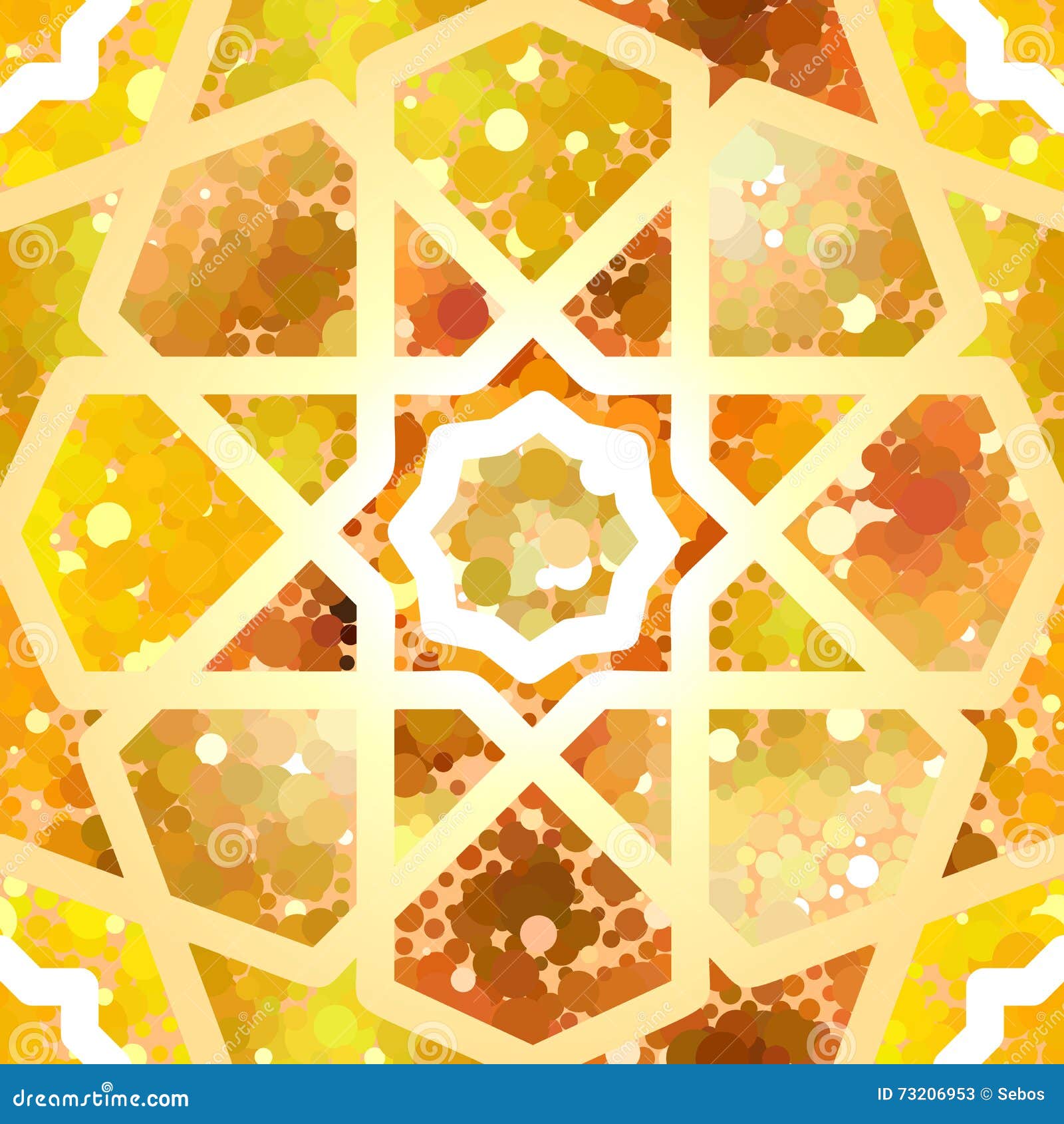 Seamless Arabesque Jars Background Texture Stock Image | CartoonDealer ...