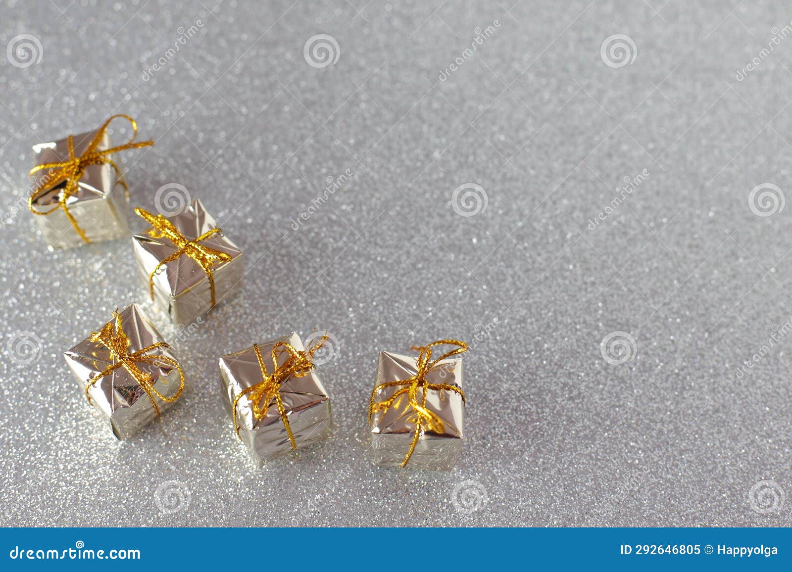 Present Shiny Boxes, Christmas,New Year Gift on Glitter Background ...