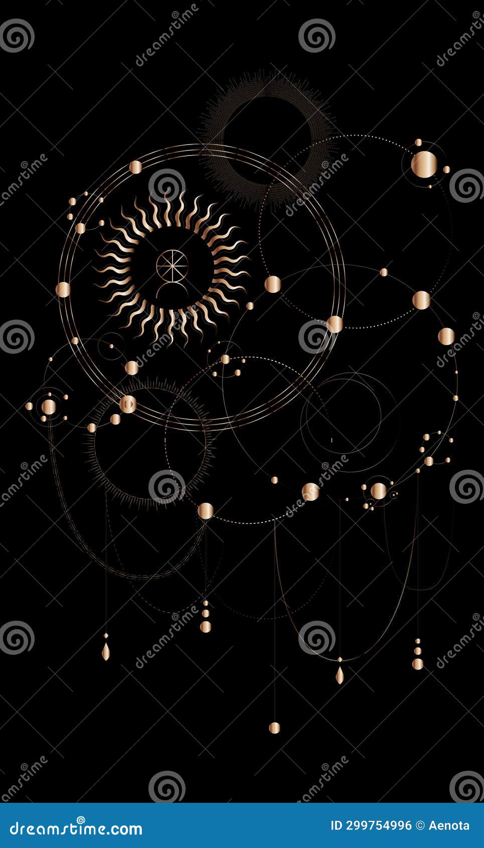 Set Of 16 Sigil Symbols Line Icons Mystical Magical Artwork Drawing ...