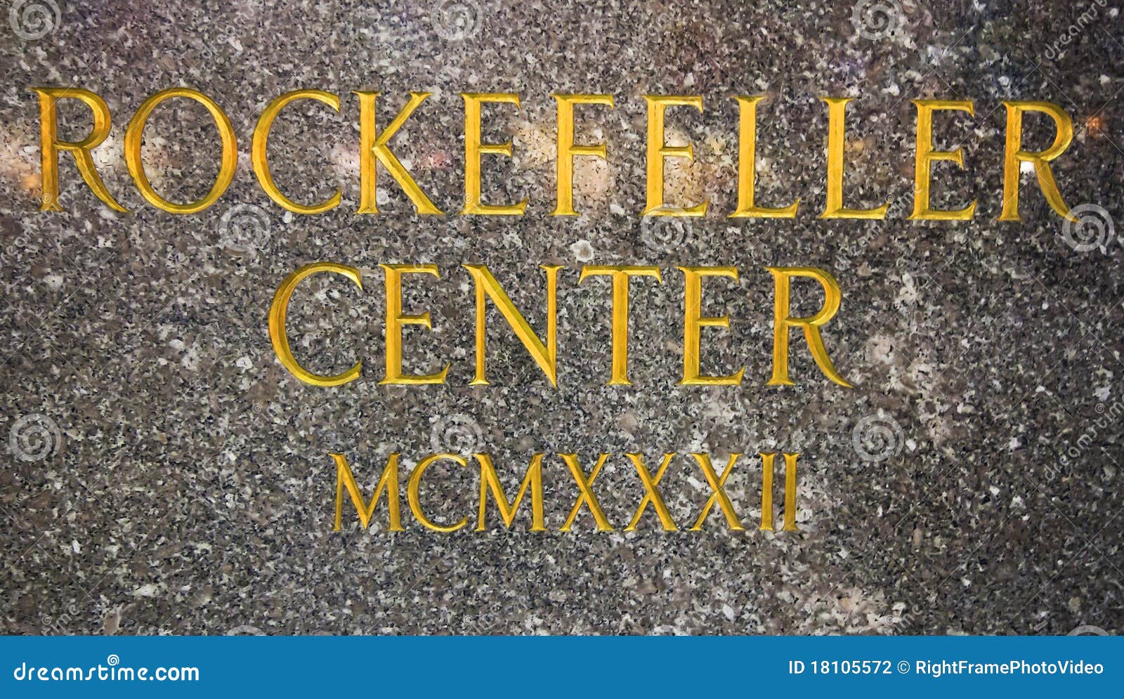 Gold Sign Rockefeller Center Editorial Photography - Image of plaza ...