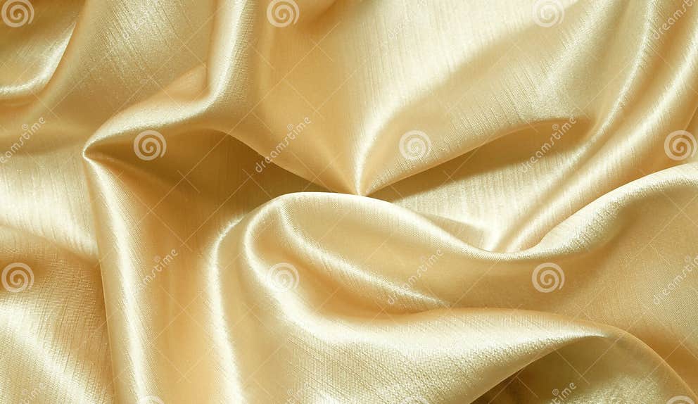 Gold silk fabric stock image. Image of color, curve, royalty - 8031299