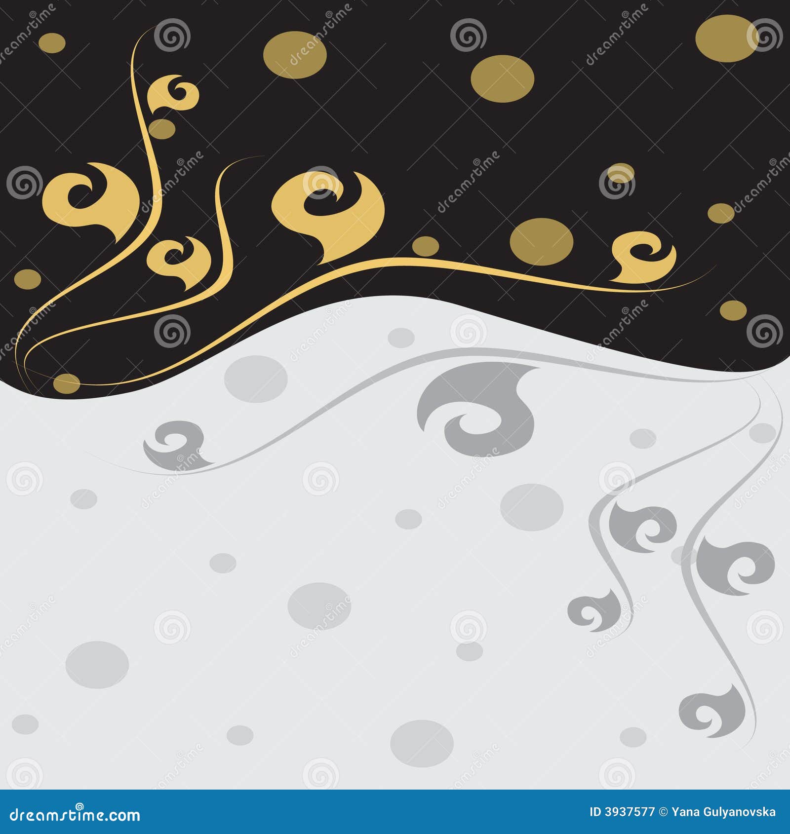 Gold and silver stock vector. Illustration of drawing - 3937577