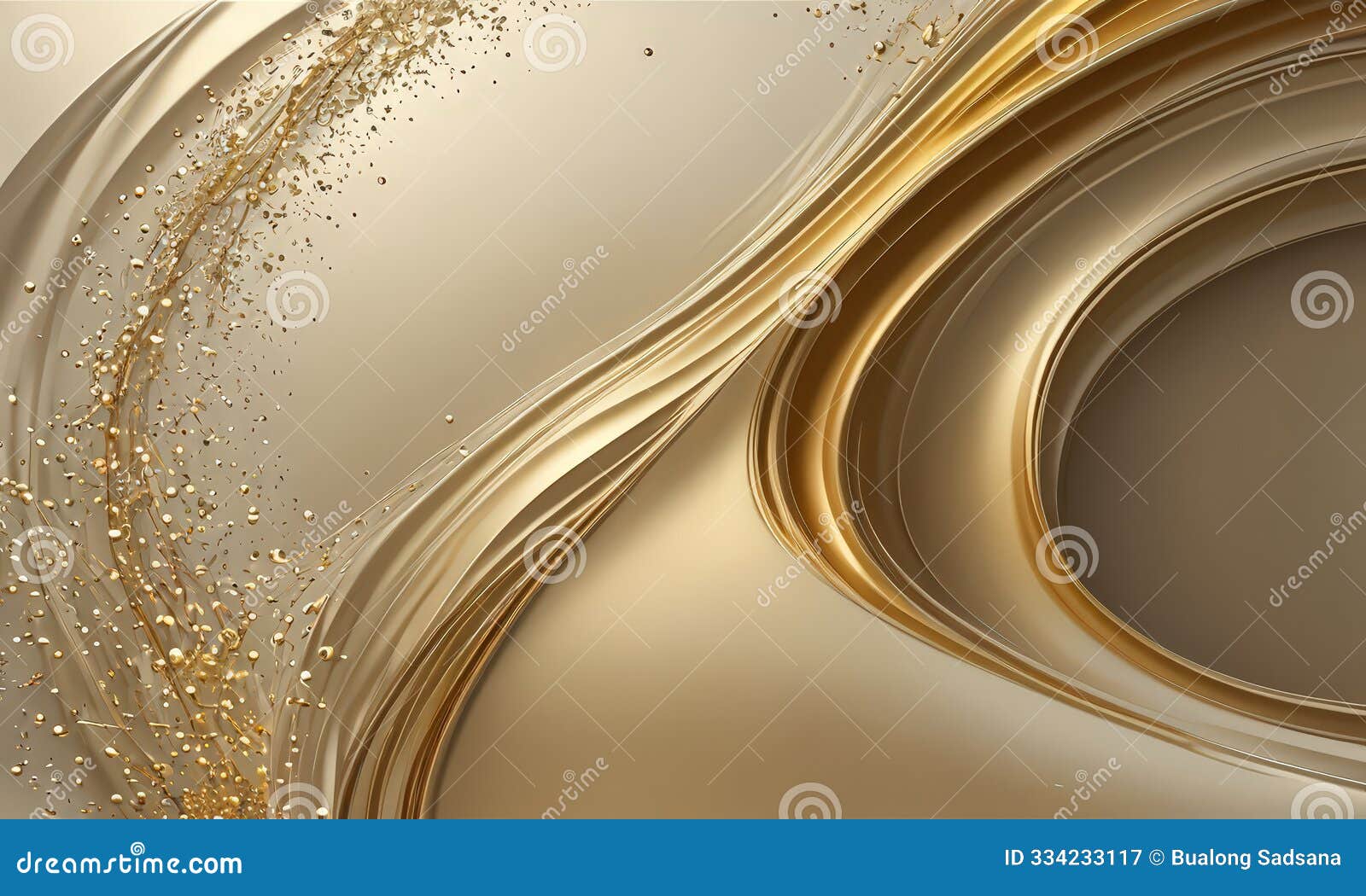 Gold and Silver Abstract Background Stock Illustration - Illustration ...