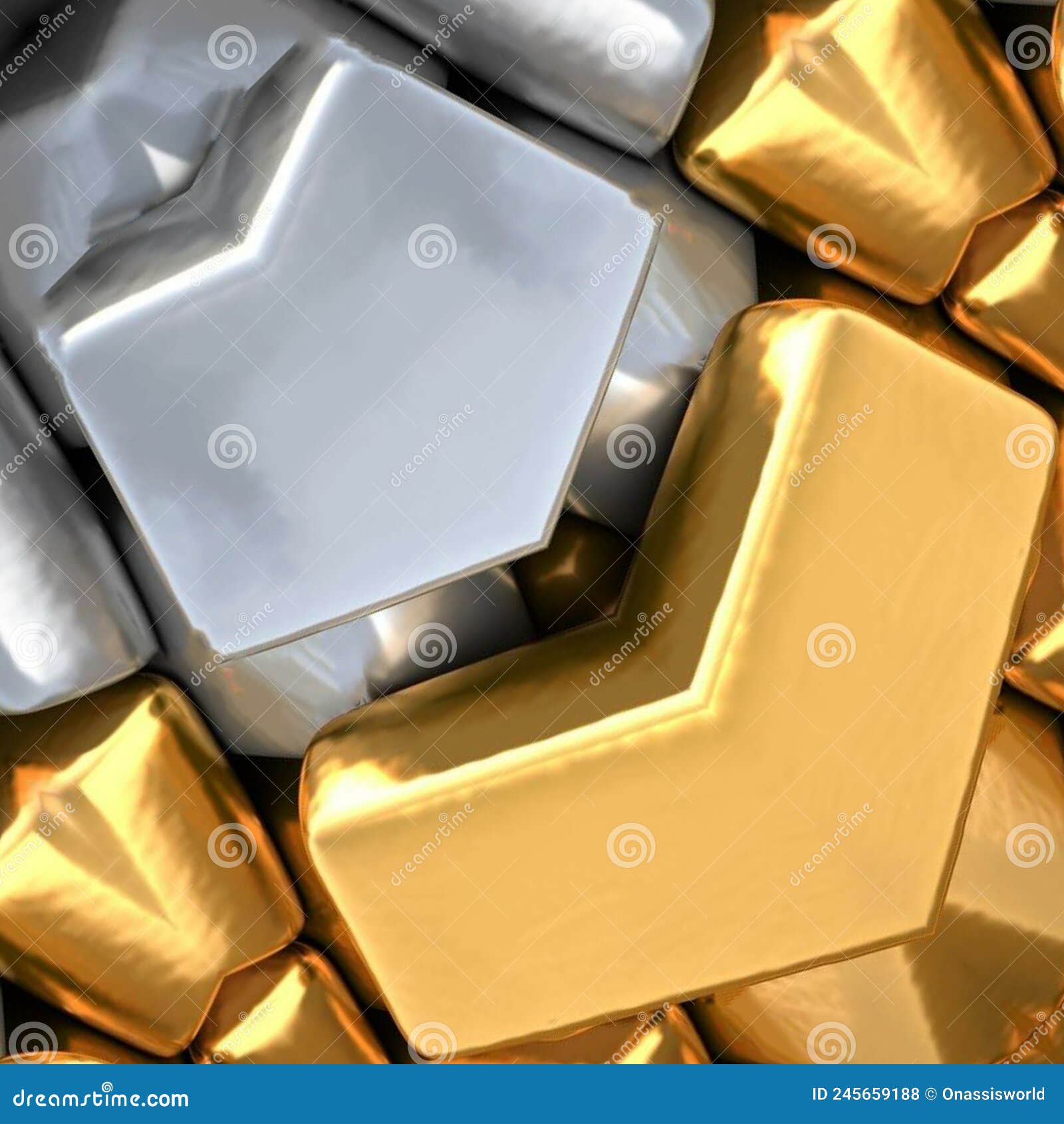 Gold Silver Bullion Abstracts Stock Illustration - Illustration of ...