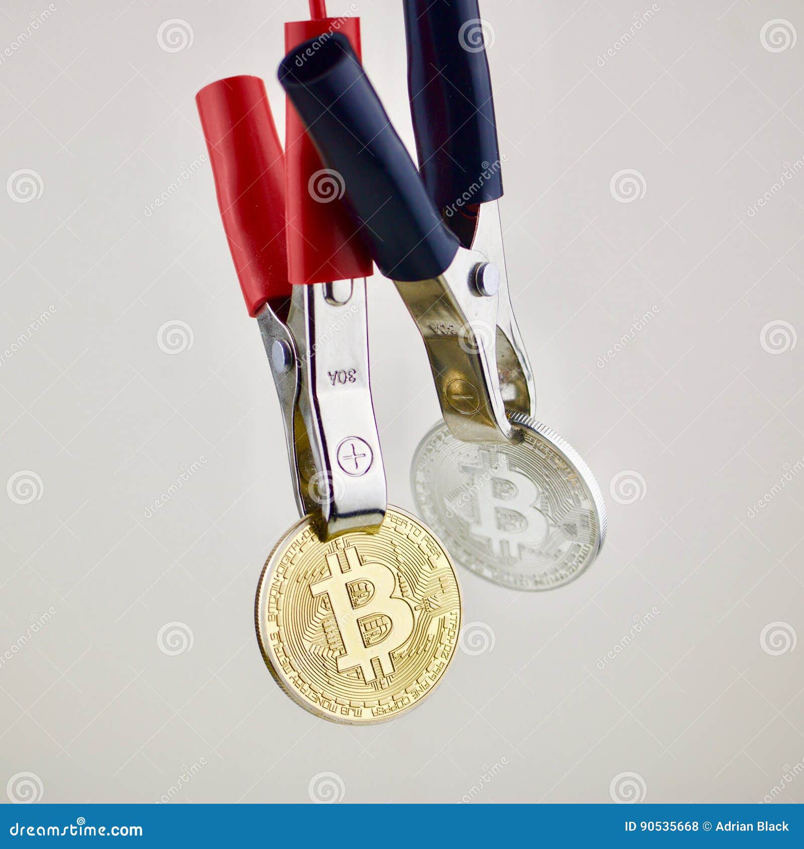 Gold and Silver Bitcoin Cryptocurrency Coins Stock Photo - Image of ...