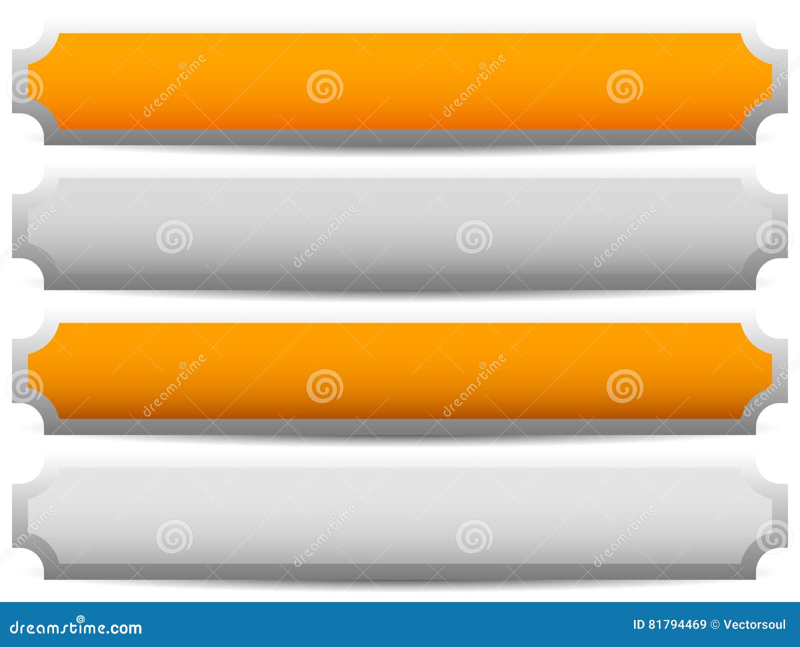 Gold, Silver, Bronze, Platinum Banners, Plaques, Bar with Bevele Stock ...