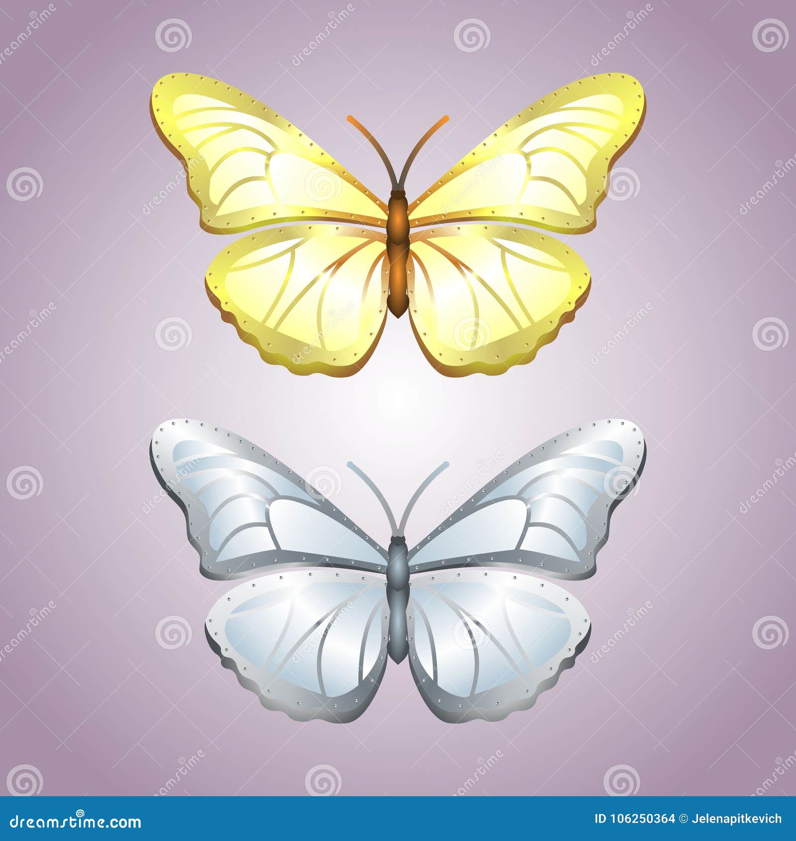 Lilac Silver Butterflies Stock Illustrations – 13 Lilac Silver ...