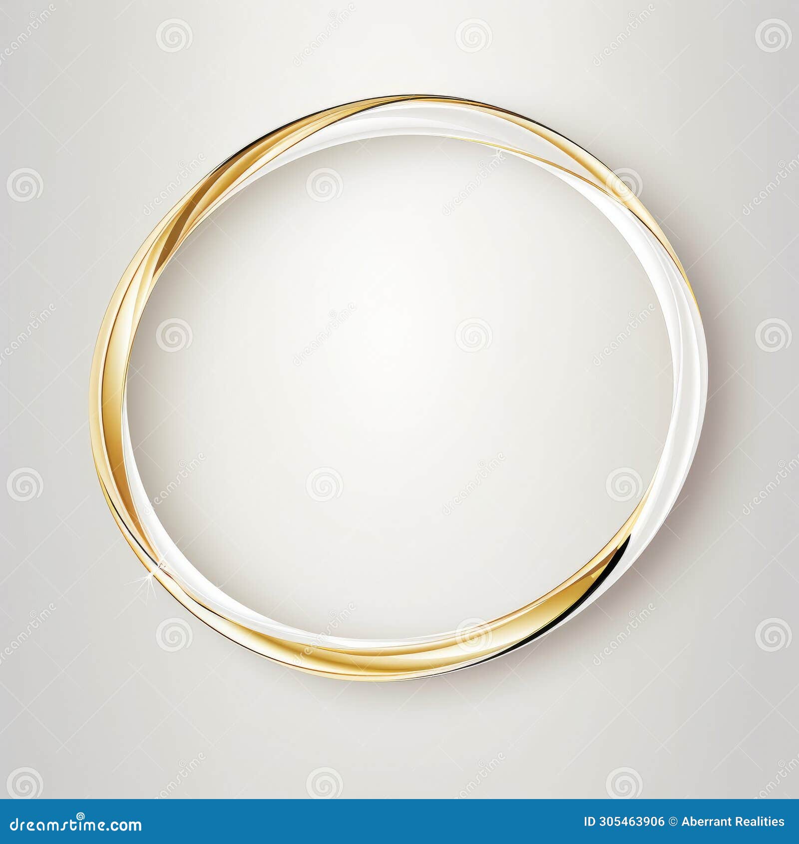Gold and Silver Circle on a White Background Stock Illustration ...