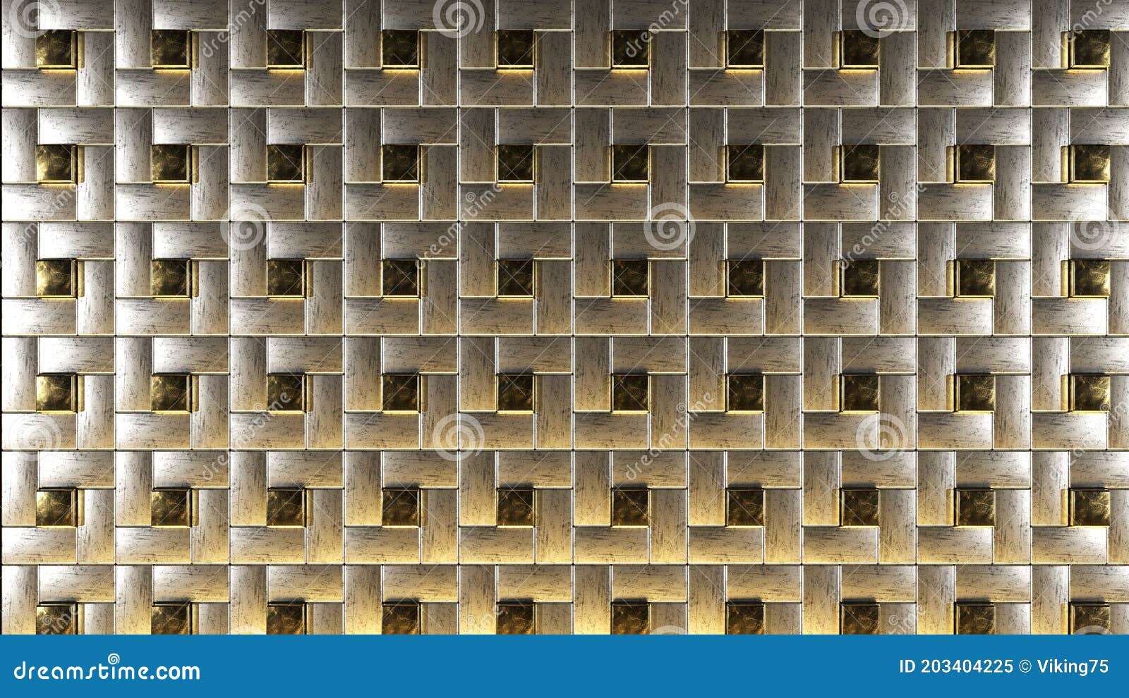 Gold and Silver Cubes Luxury Background Pattern Stock Illustration ...