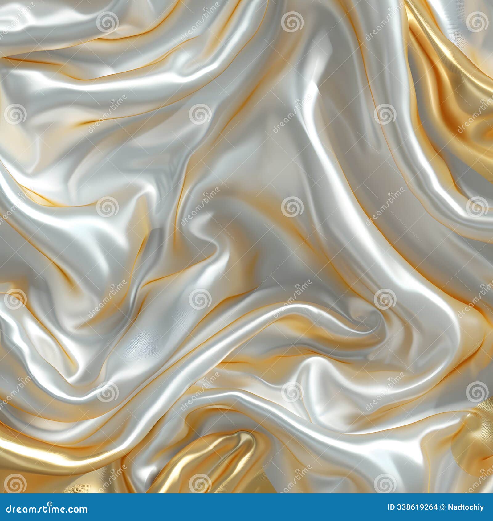 Gold and Silver Fluid Silk Texture Seamless Pattern Background Stock ...
