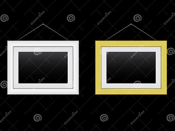 Gold and Silver Frames stock vector. Illustration of design - 15393205