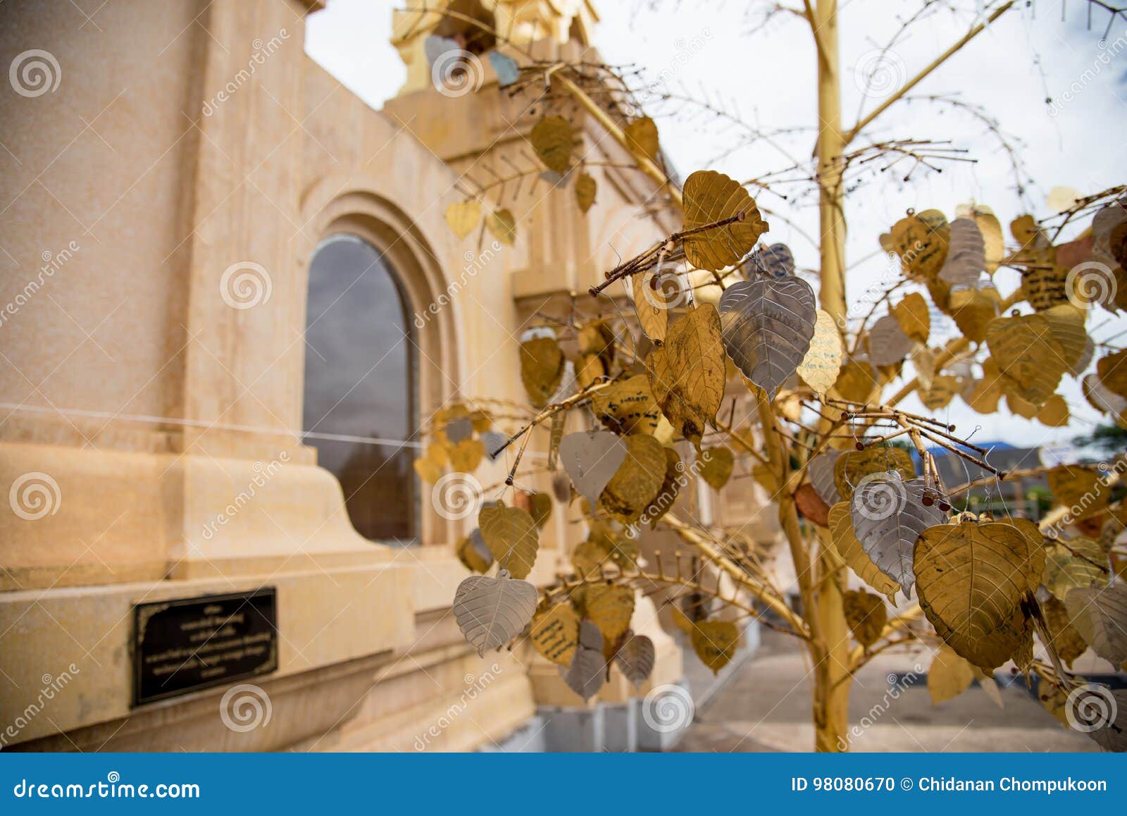 Gold and Silver Leaf Made from Bronze Stock Photo - Image of golden ...