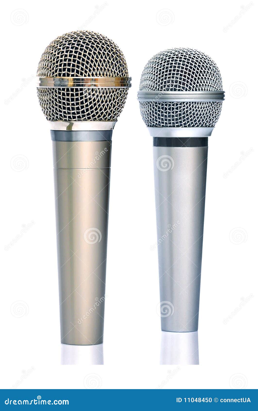 Gold and Silver Microphones Stock Photo - Image of microphone, gold ...