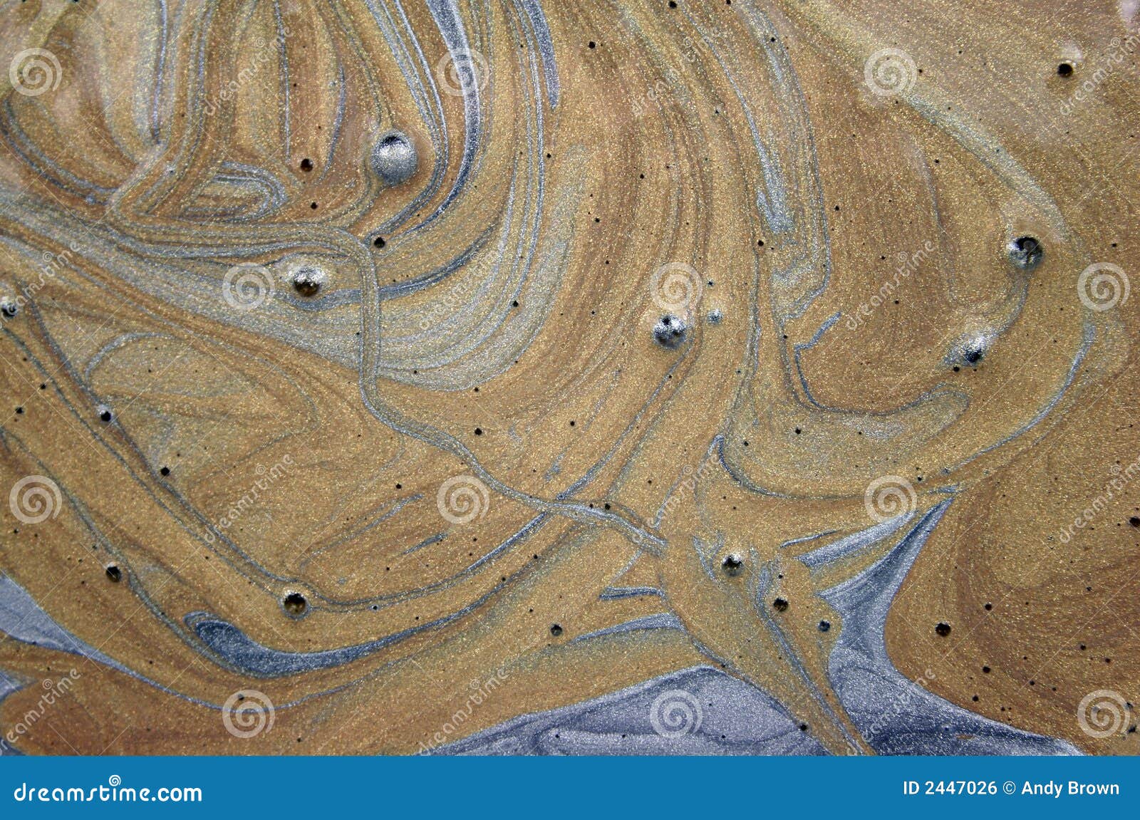 Gold and Silver Paint stock photo. Image of bristle, artist - 2447026