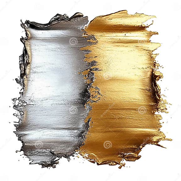 Gold and Silver Paint Texture - Abstract Background Stock Illustration ...