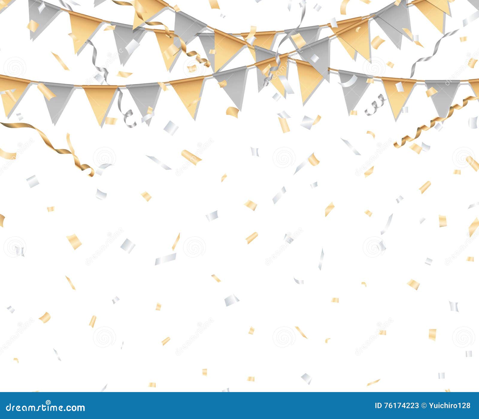 Gold and Silver Party Background Stock Vector - Illustration of golden ...