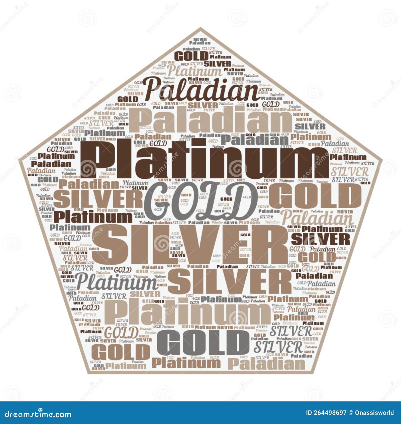 Gold Silver Platinum Paladium Abstract Text Header Background ...