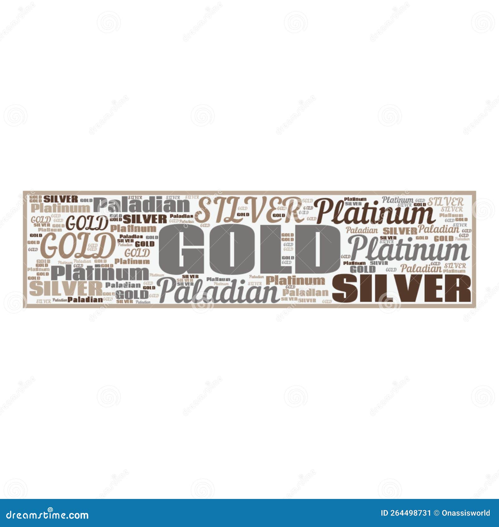 Gold Silver Platinum Paladium Abstract Text Header Background ...