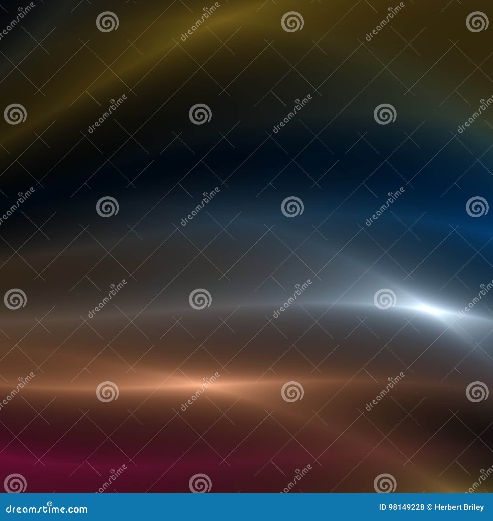 Silver, Gold and Red Streaks of Light Stock Illustration - Illustration ...