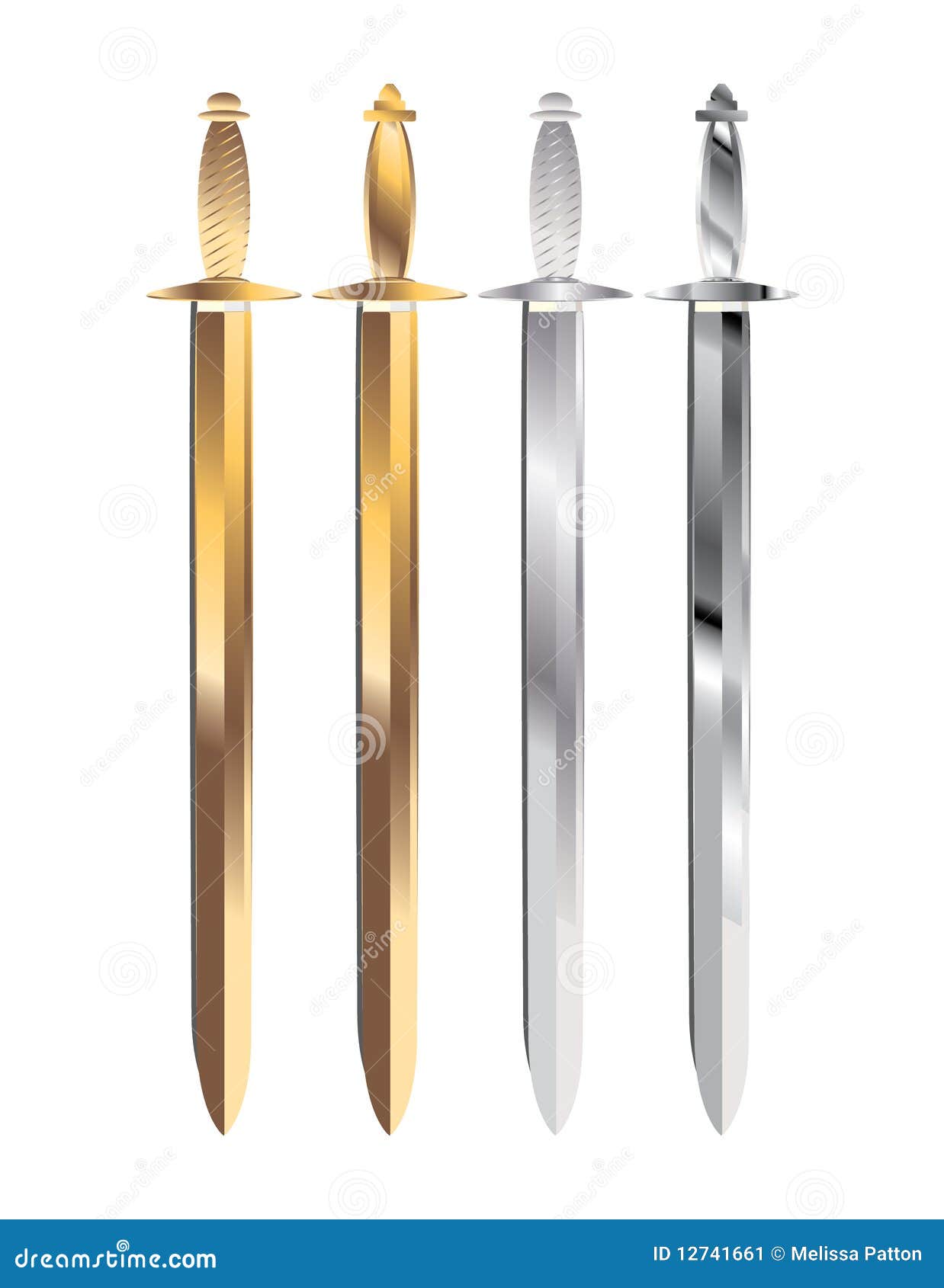 Gold and Silver Sheathed Sword Stock Vector - Illustration of gold ...