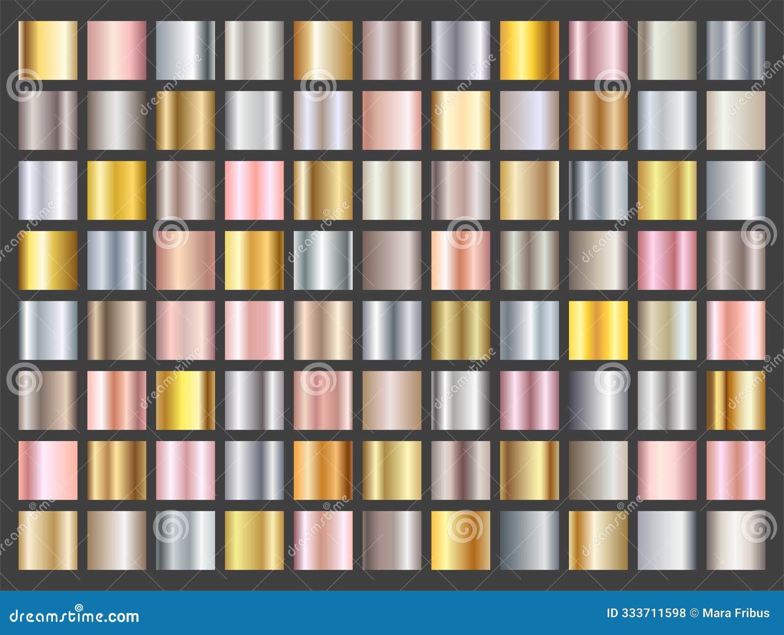 Gold and Silver Texture Gradient Background Vector Set Stock Vector ...