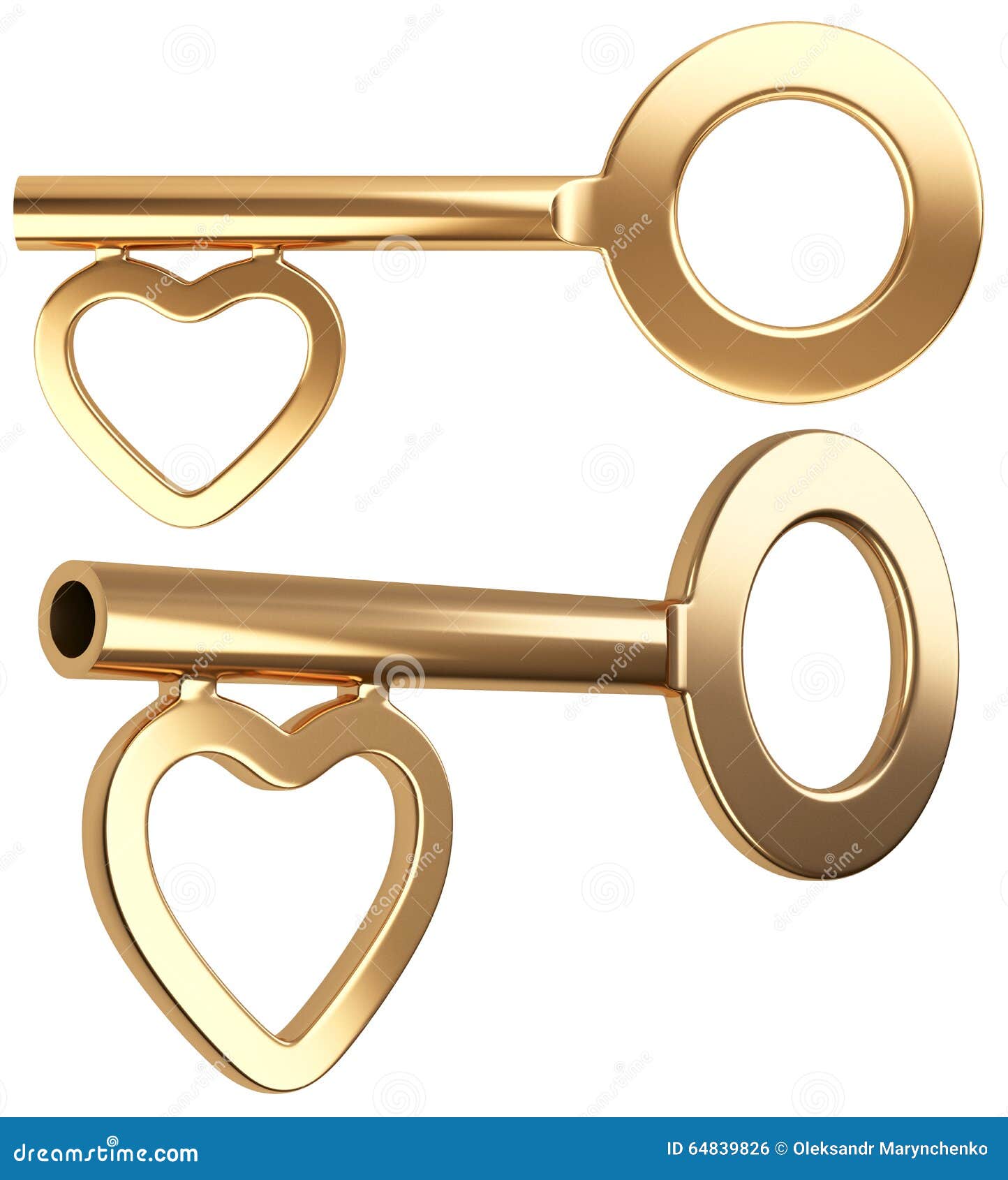 Heart Skeleton Key Clipart