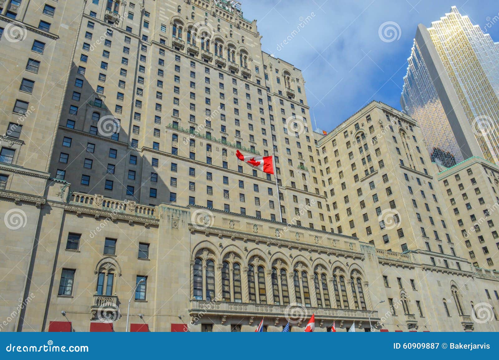 Gold Skyscraper Toronto Downtown Stock Image - Image of architecture ...