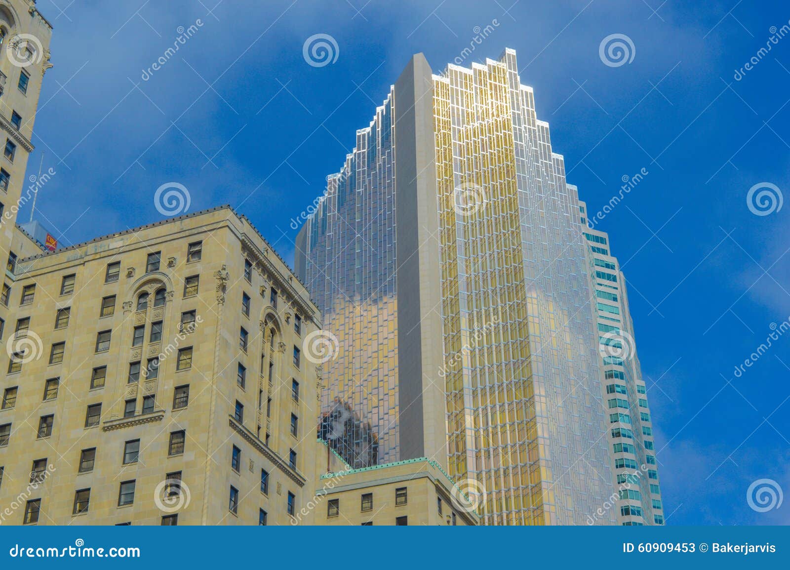 Gold Skyscraper Toronto Downtown Stock Image - Image of construction ...