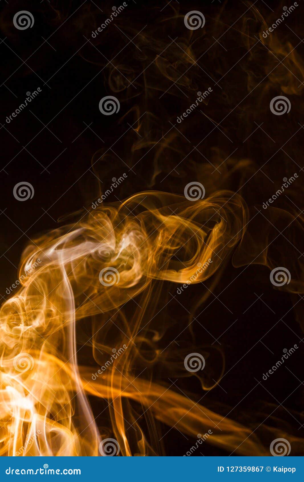 Gold smoke. stock image. Image of element, fire, detail - 127359867