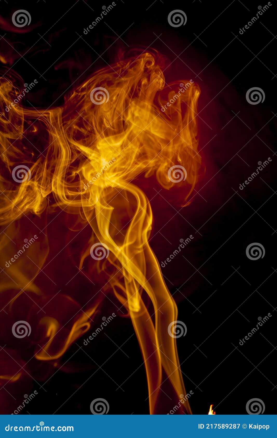 Gold smoke stock image. Image of slimy, fire, flowing - 217589287
