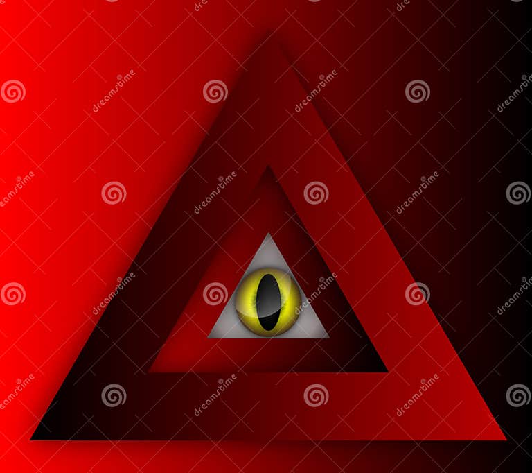 Gold snake eye stock illustration. Illustration of abstract - 13127029