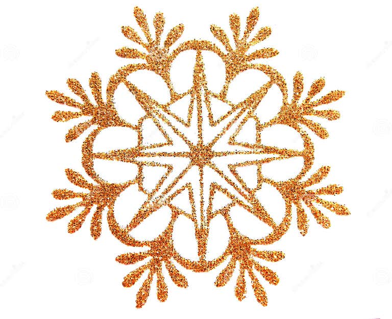 Gold snow star stock illustration. Illustration of season - 7132263