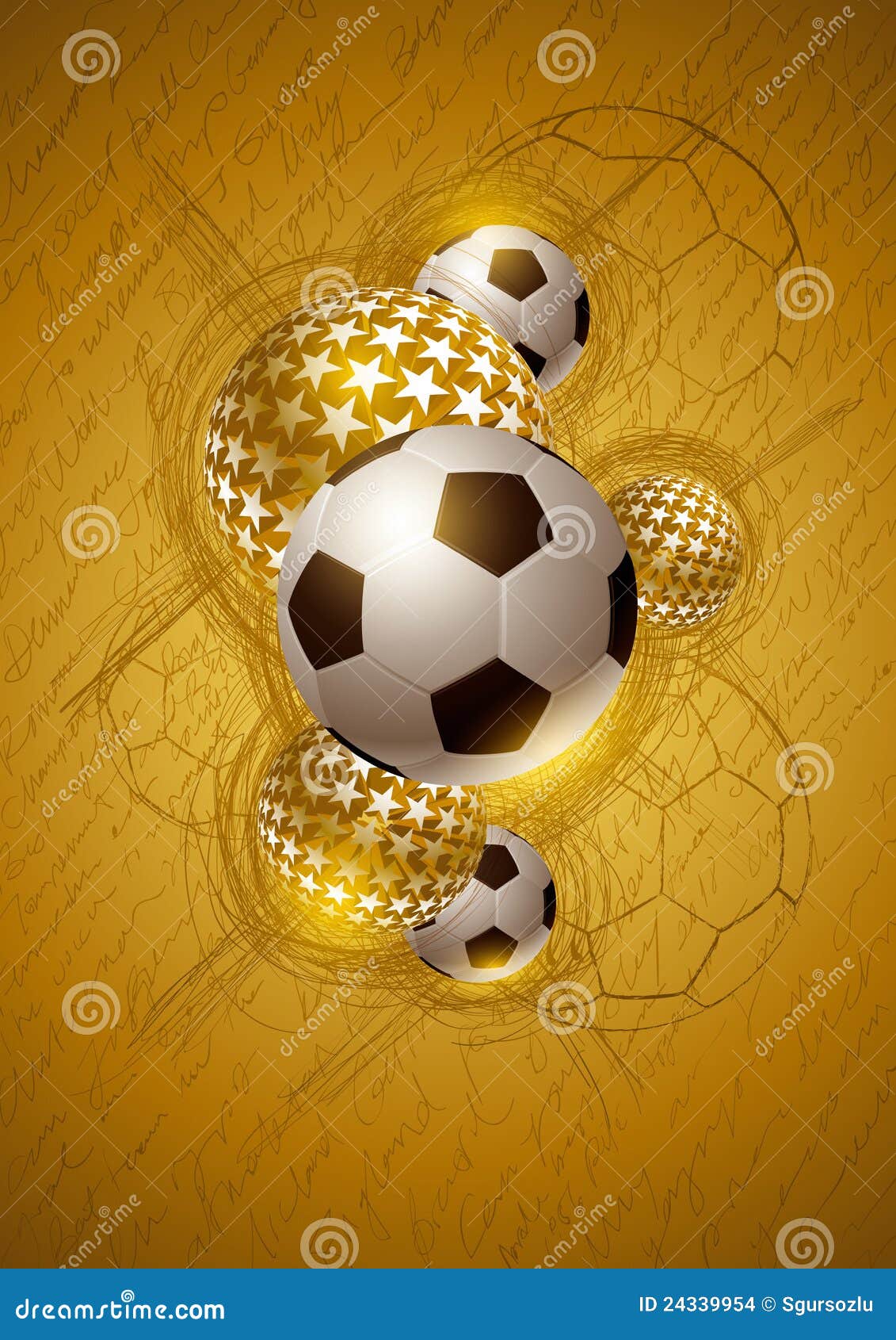 Gold Soccer Abstract Design Stock Vector - Illustration of football ...