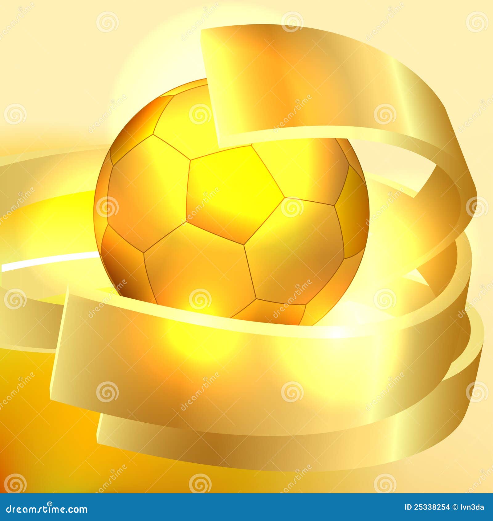 Gold Soccer Ball Background Stock Vector - Illustration of championship ...