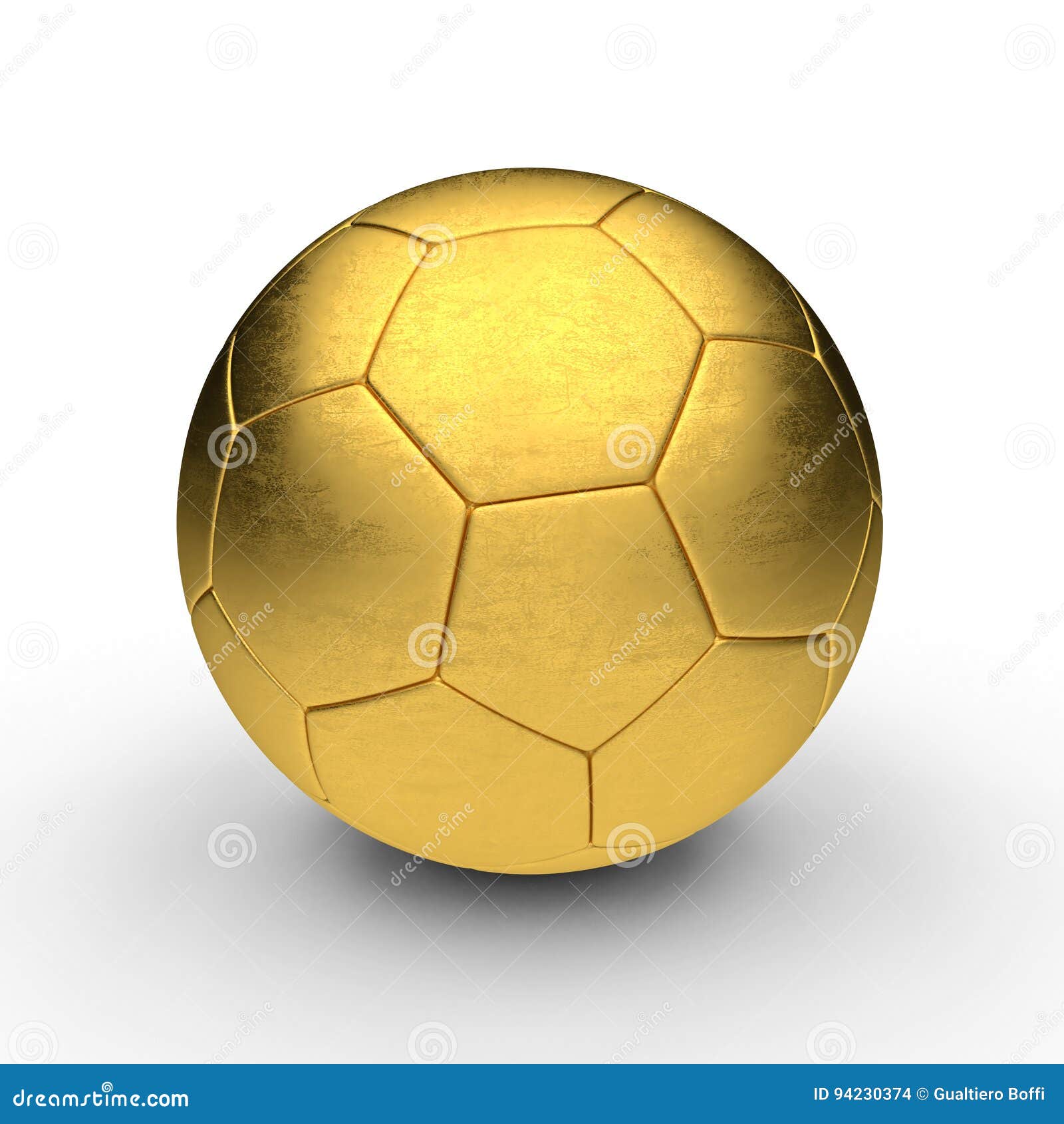 Gold soccer ball stock illustration. Illustration of winner - 94230374