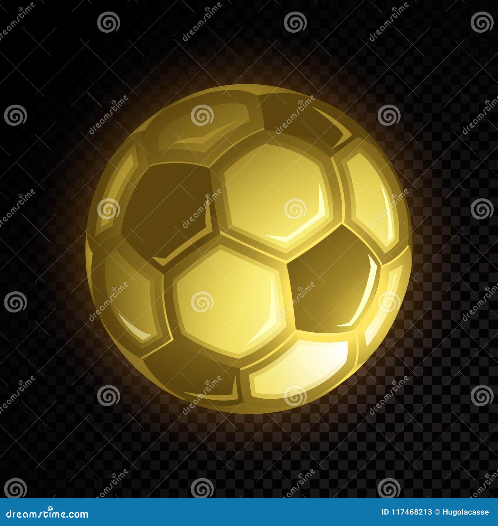 Gold soccer ball stock vector. Illustration of football - 117468213