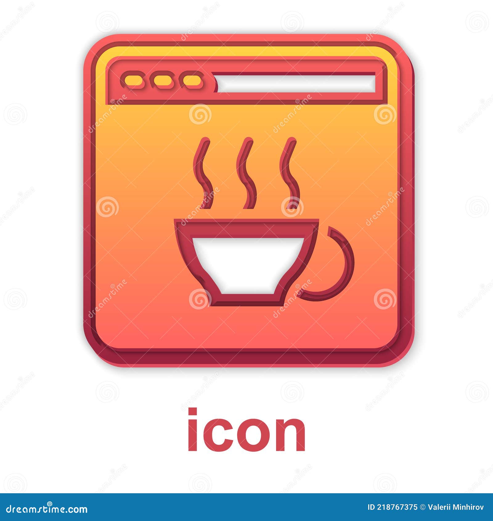 Gold Software, Web Developer Programming Code Icon Isolated on White Background. Javascript ...