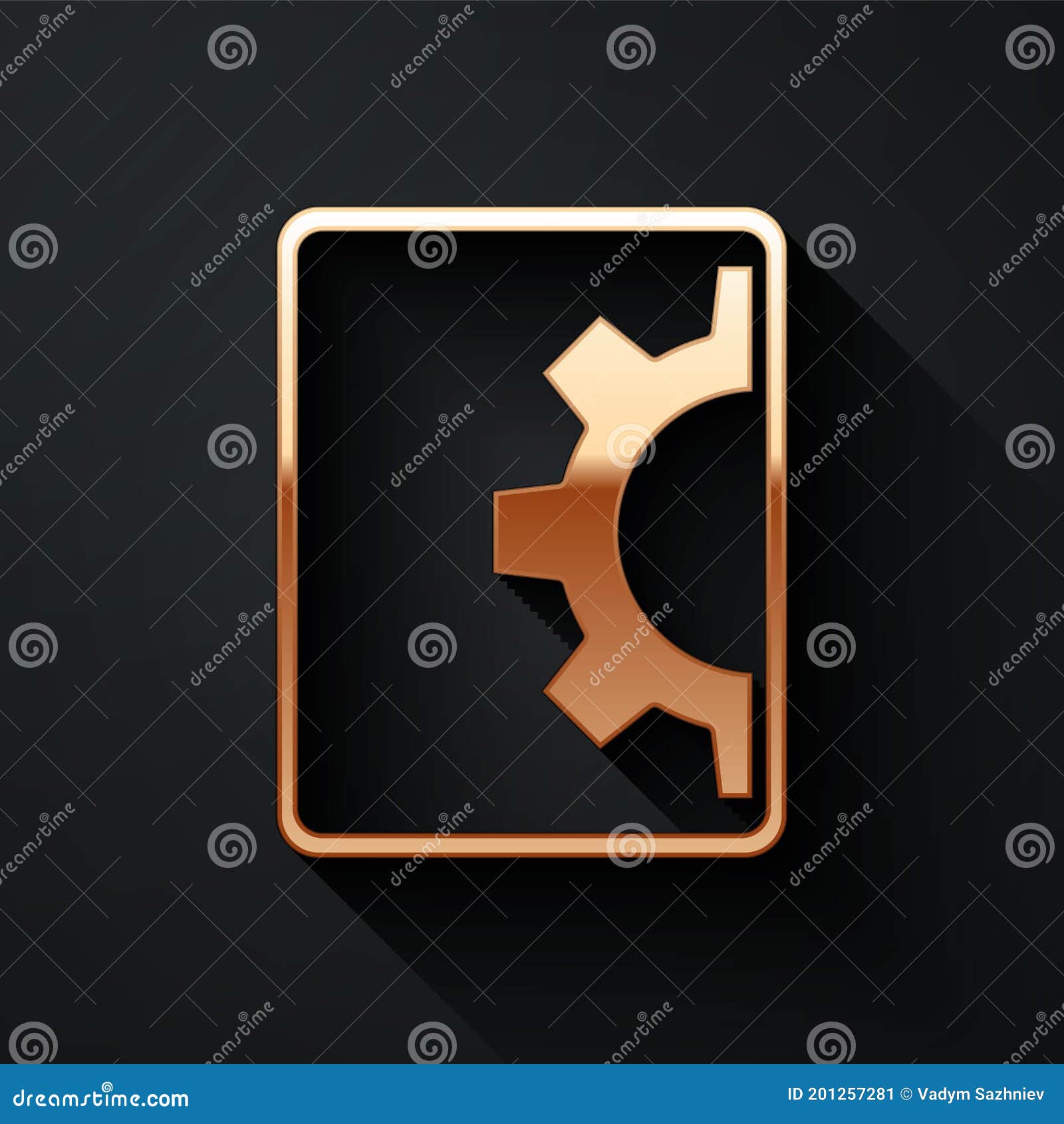 Gold Software, Web Development, Programming Concept Icon Isolated on ...