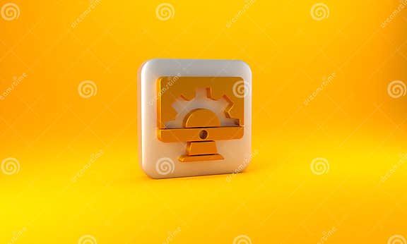 Gold Software, Web Development, Programming Concept Icon Isolated on ...