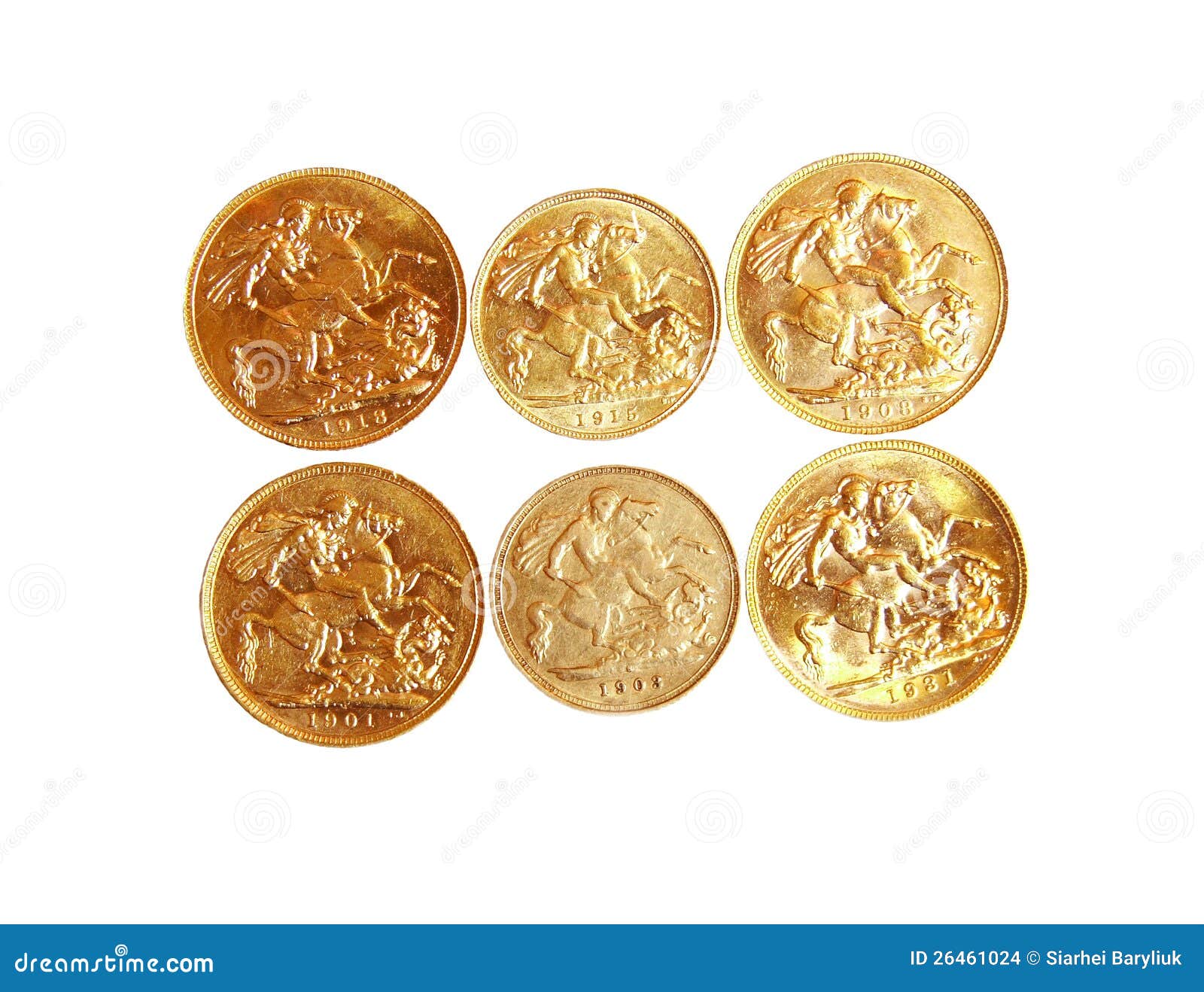 Gold Sovereign Coin, British Money Stock Photography | CartoonDealer ...