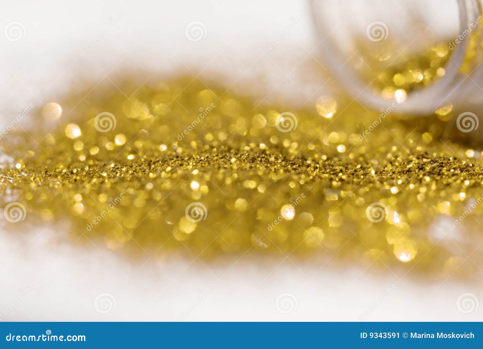 Gold spangle in tube stock image. Image of paste, straw - 9343591