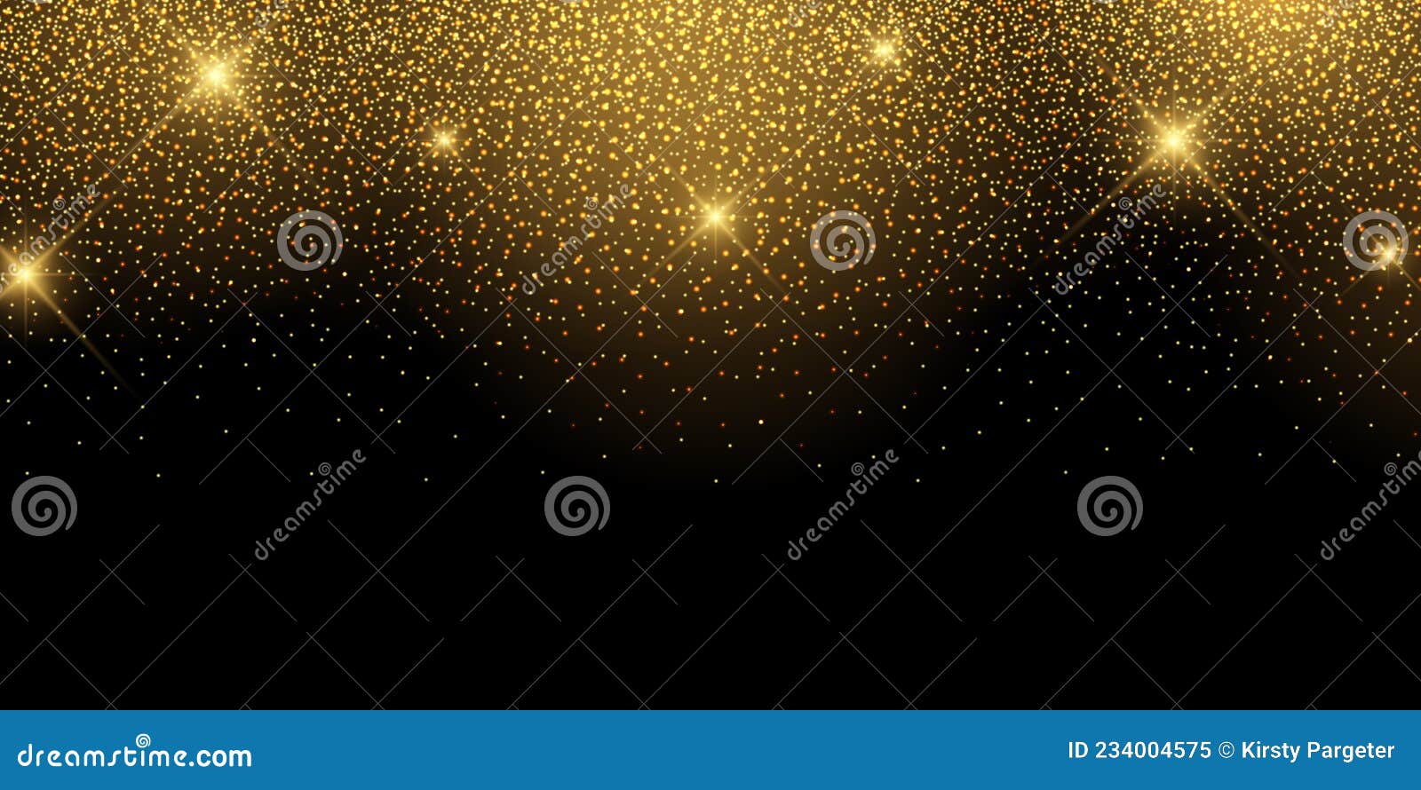 Gold Sparkle Christmas Banner Stock Vector - Illustration of background ...