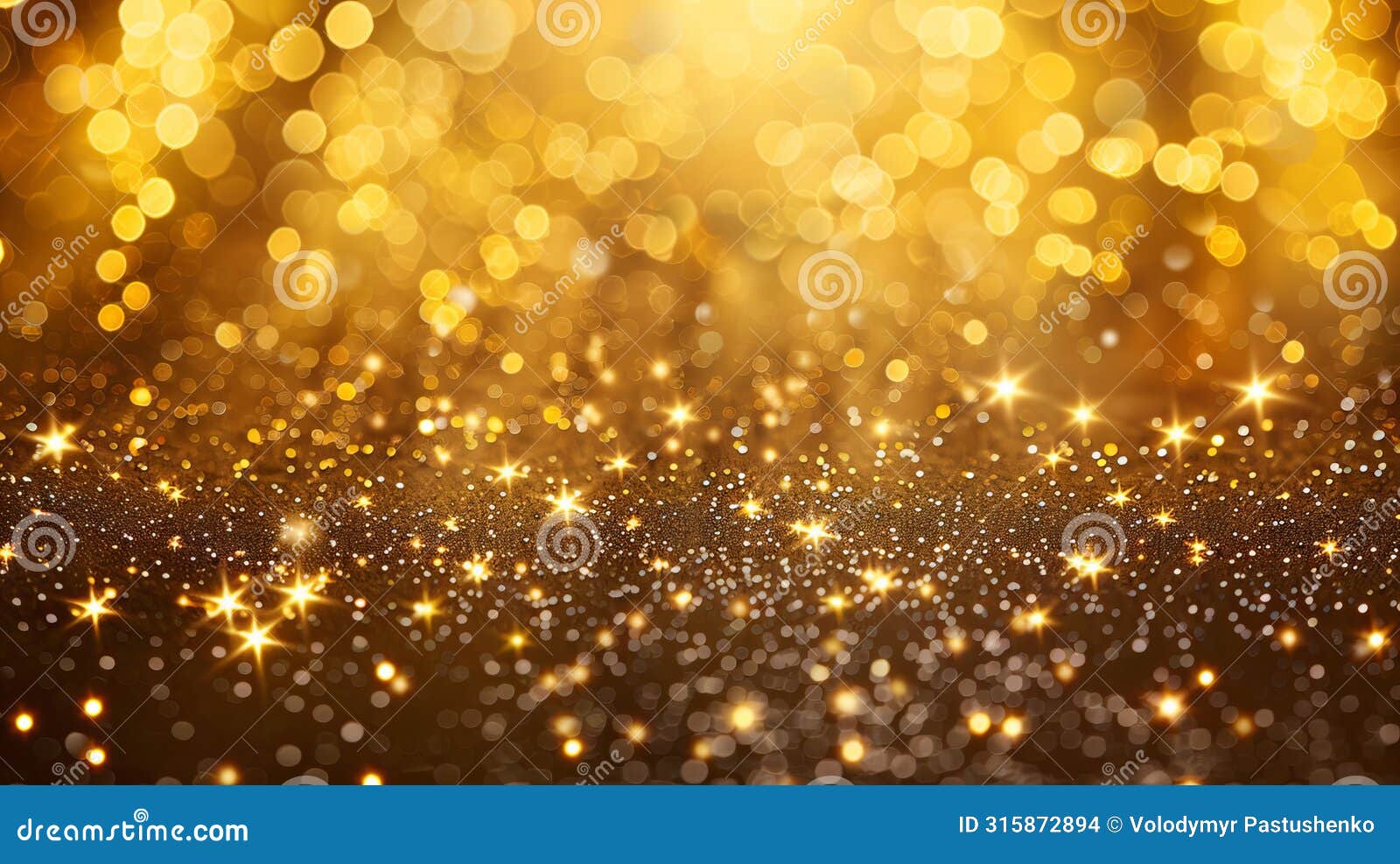 Gold Sparkles on a Black Background Stock Photo - Image of yellow ...