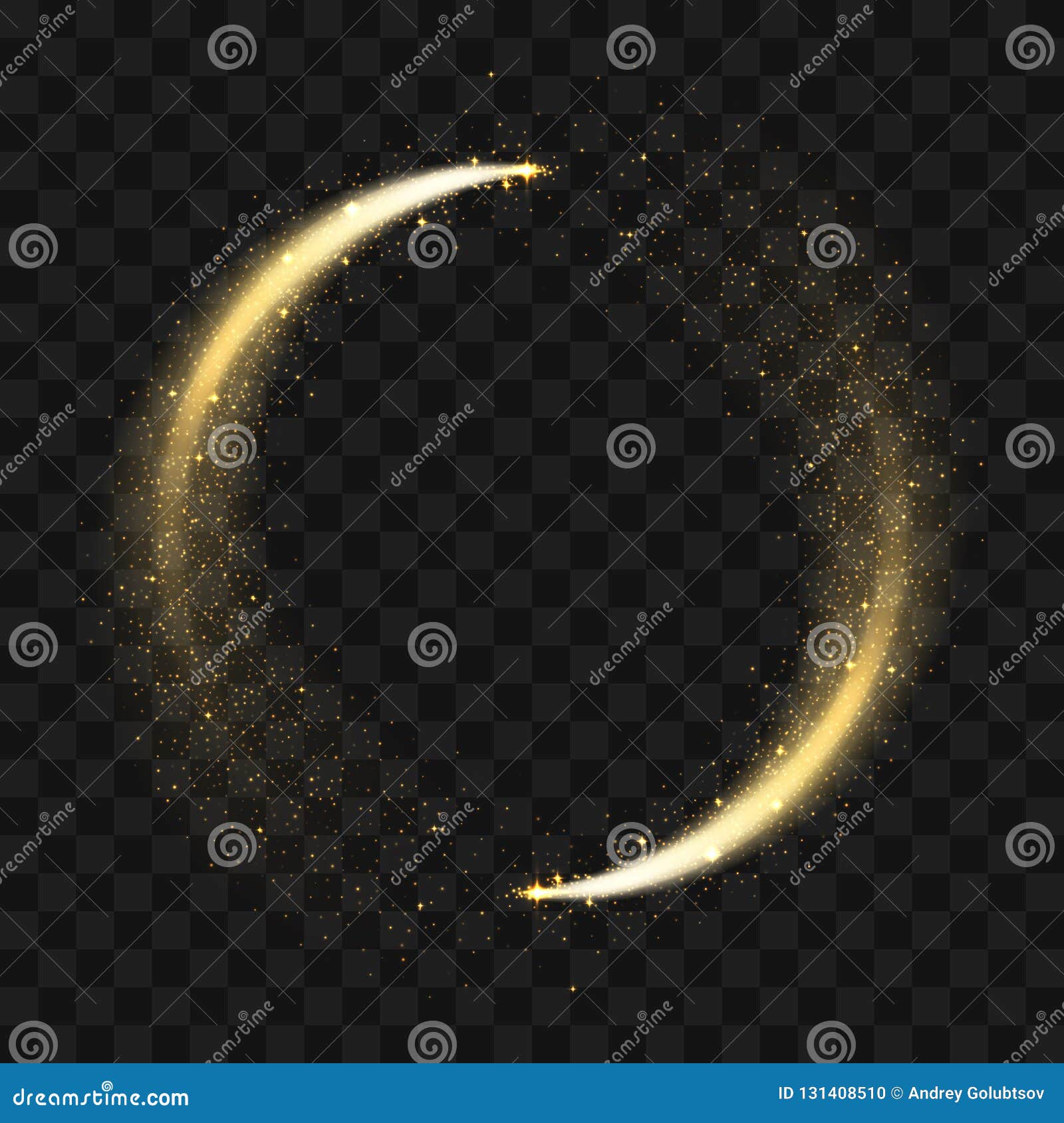 Gold Sparkling Glitter Circle. Vector Circle Golden Glittering ... Gold Sparkling Glitter Circle. Vector Circle Golden Glittering ...