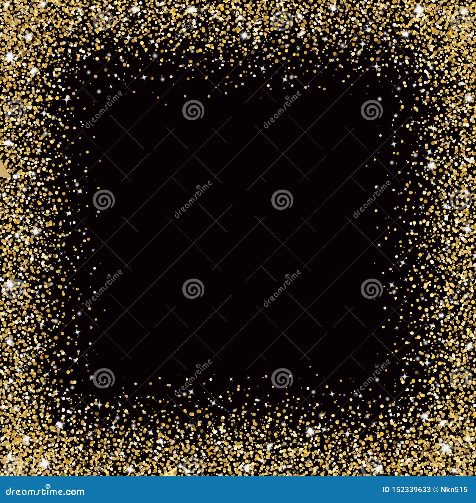 Gold Sparkling Texture and Glow. Vector Image for Your Design Stock ...