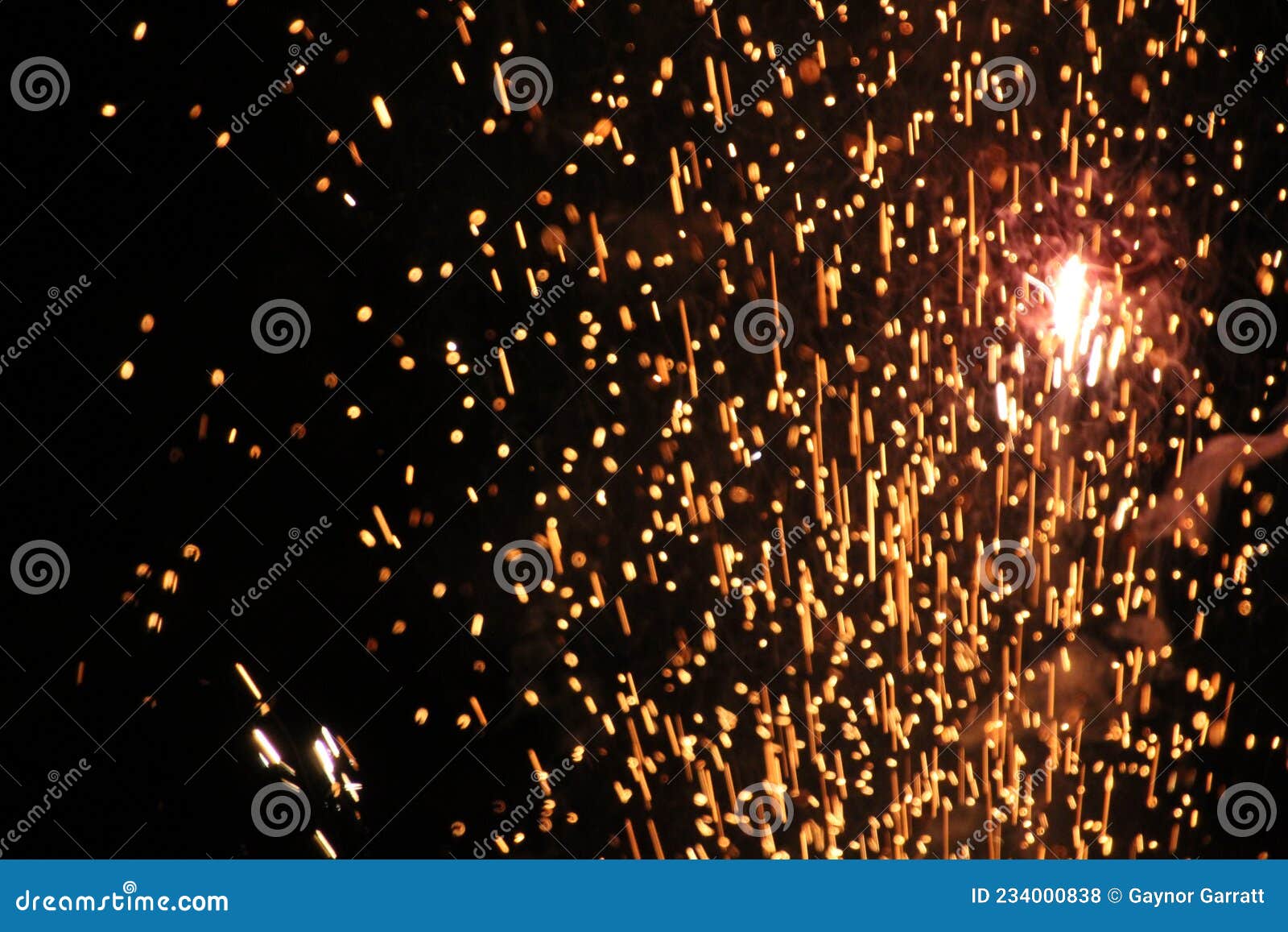 Firework Sparks Dancing in the Air Stock Photo - Image of pyrotechnics ...